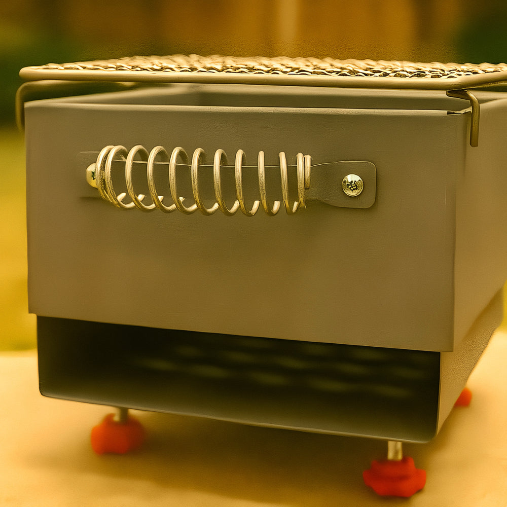 Portable 30cm x 18cm Charcoal Hibachi Grill – WillBBQ